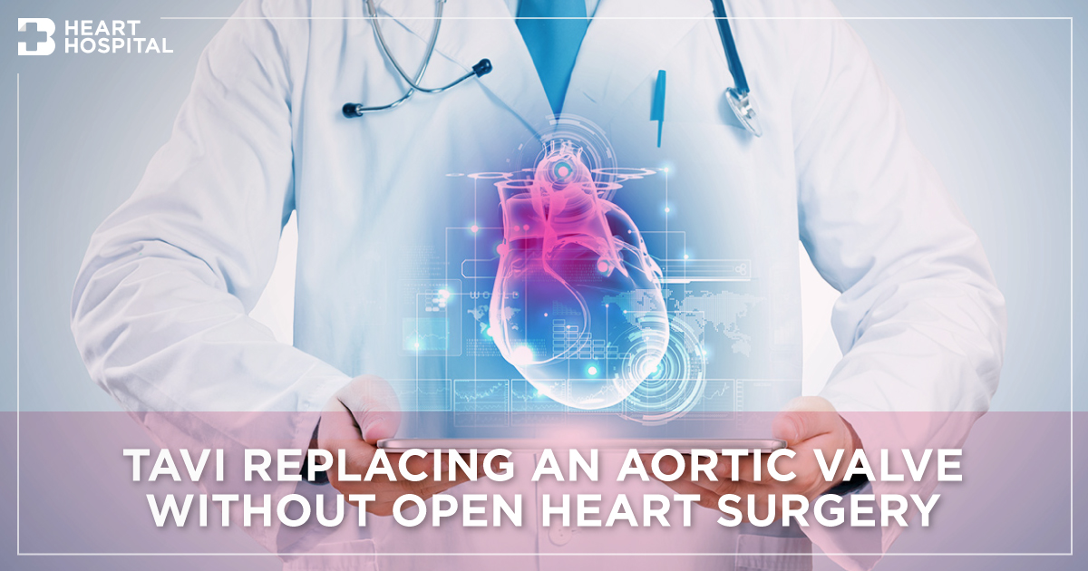 Transcatheter Aortic Valve Implantation (TAVI) Replacing An Aortic ...