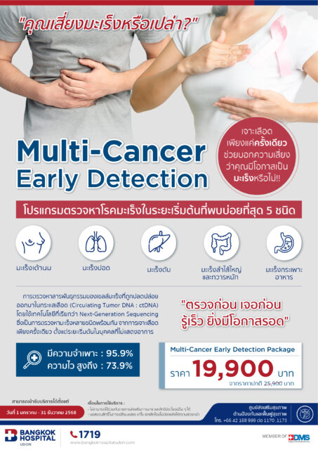 Multi-Cancer Early Detection | โรงพยาบาลกรุงเทพอุดร