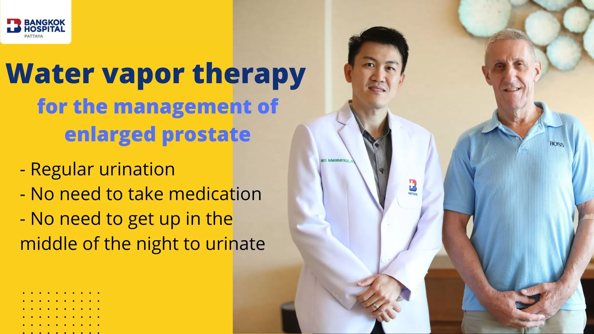 Testimonial : improved quality of life following Water Vapor Therapy ...